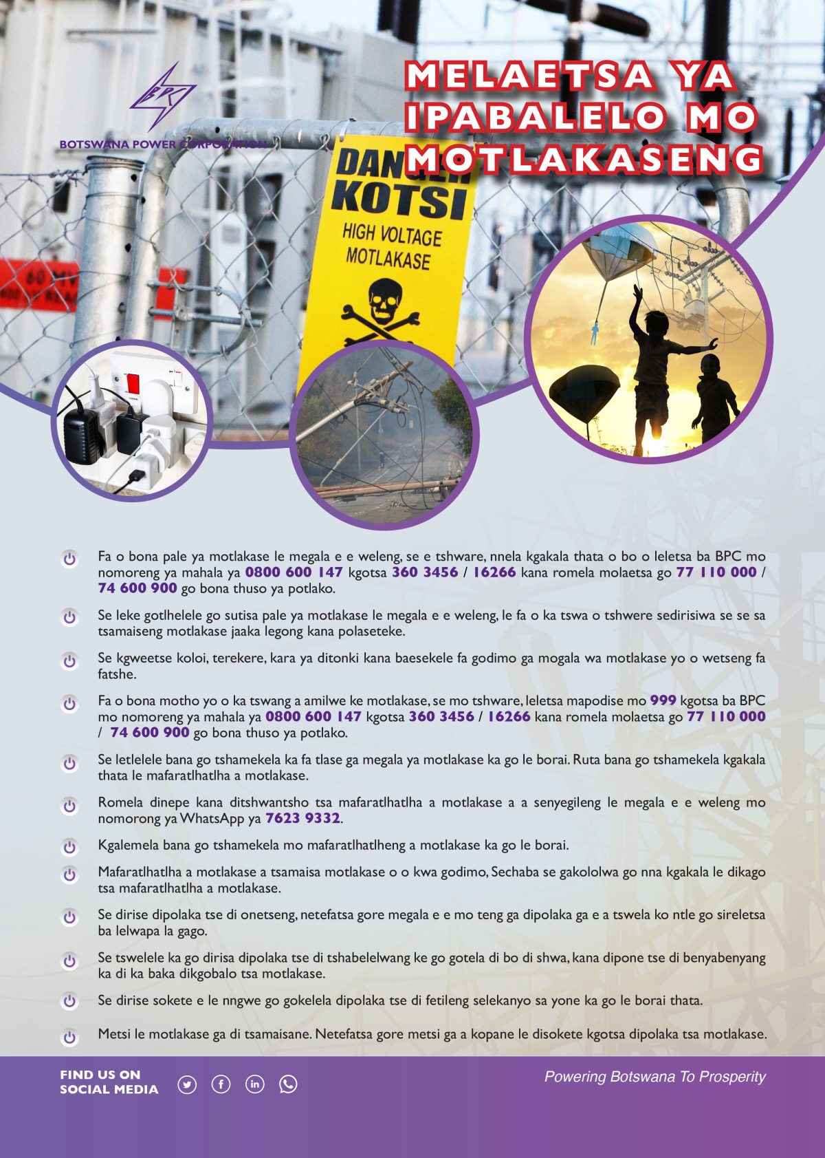 Brochures & Downloads - Botswana Power Corporation